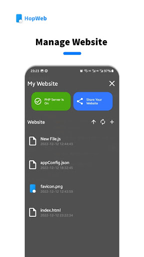 HopWeb: Edit & Run PHP/HTML - download the latest version 2.7.2.GLOBAL ...
