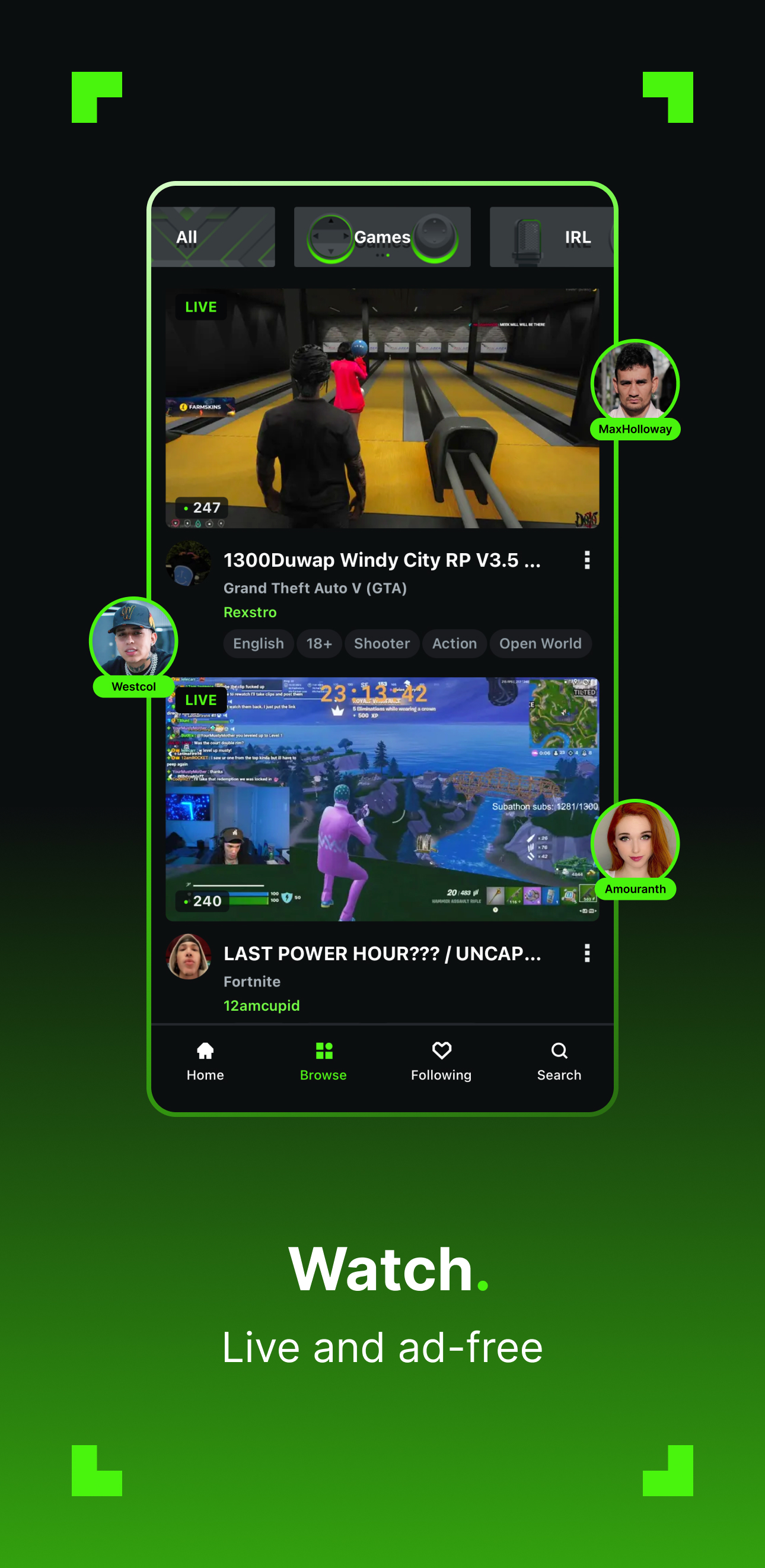 Kick: Live Streaming - download the latest version 40.4.7 APK for ...