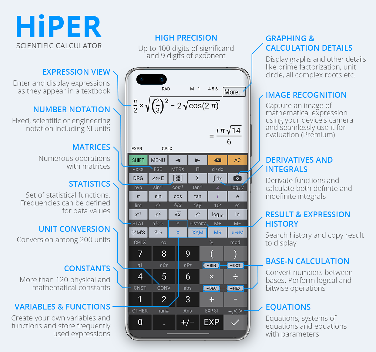 HiPER Scientific Calculator - download the latest version 11.1.3 APK ...